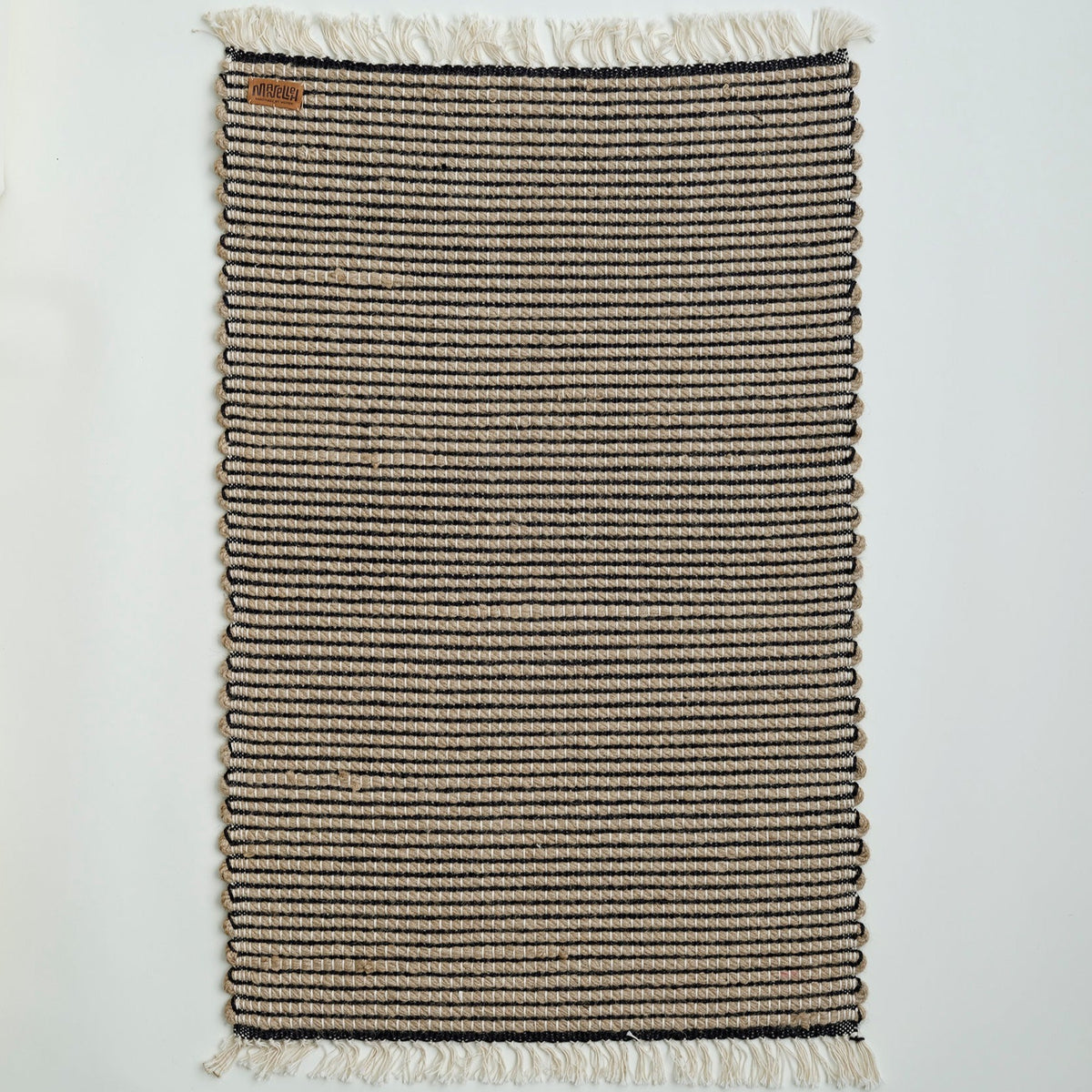 Door mat 60 x 90 (jute/black)