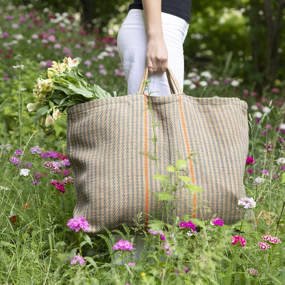 Jute weekendtaske - Håndvævet, farvet og syet af kvinder – Manelleh
